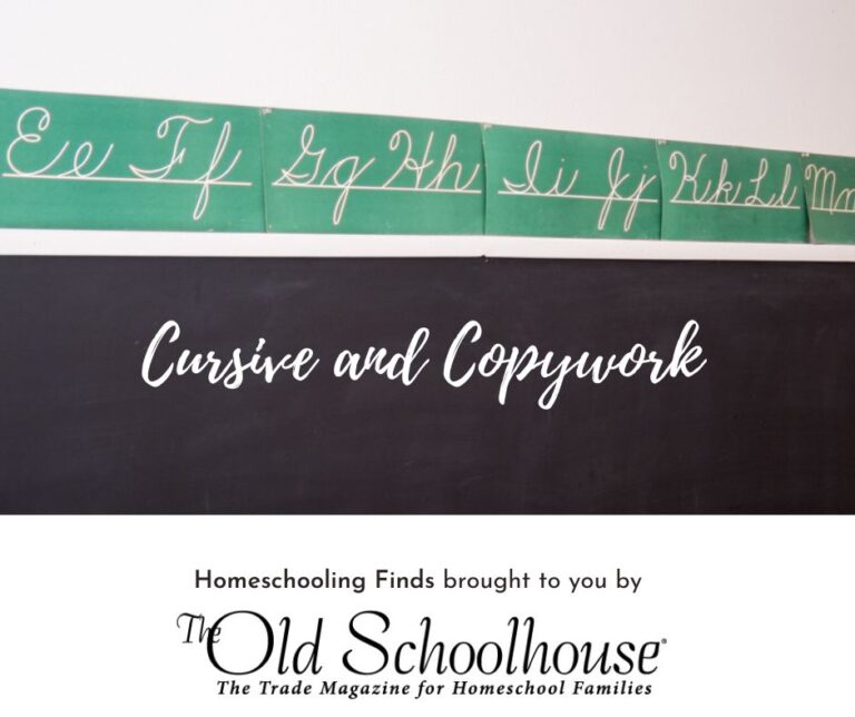 Cursive and Copywork - HomeschoolingFinds.com