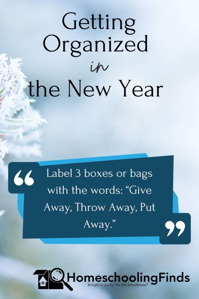 Organizing for the New Year - HomeschoolingFinds.com