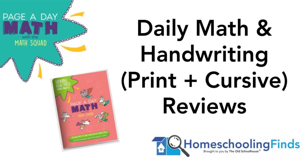 Daily Math & Handwriting (Print + Cursive) Reviews - HomeschoolingFinds.com