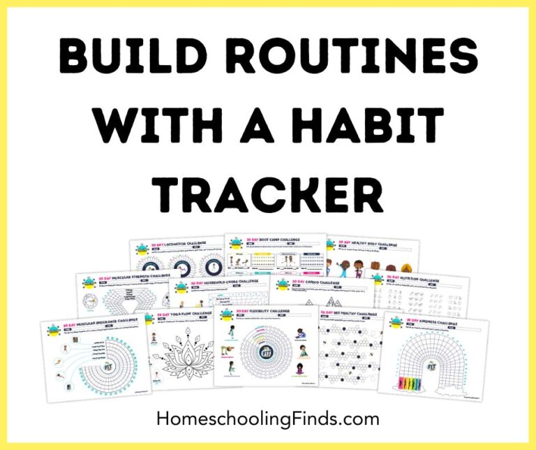 Build Routines with a Habit Tracker - HomeschoolingFinds.com