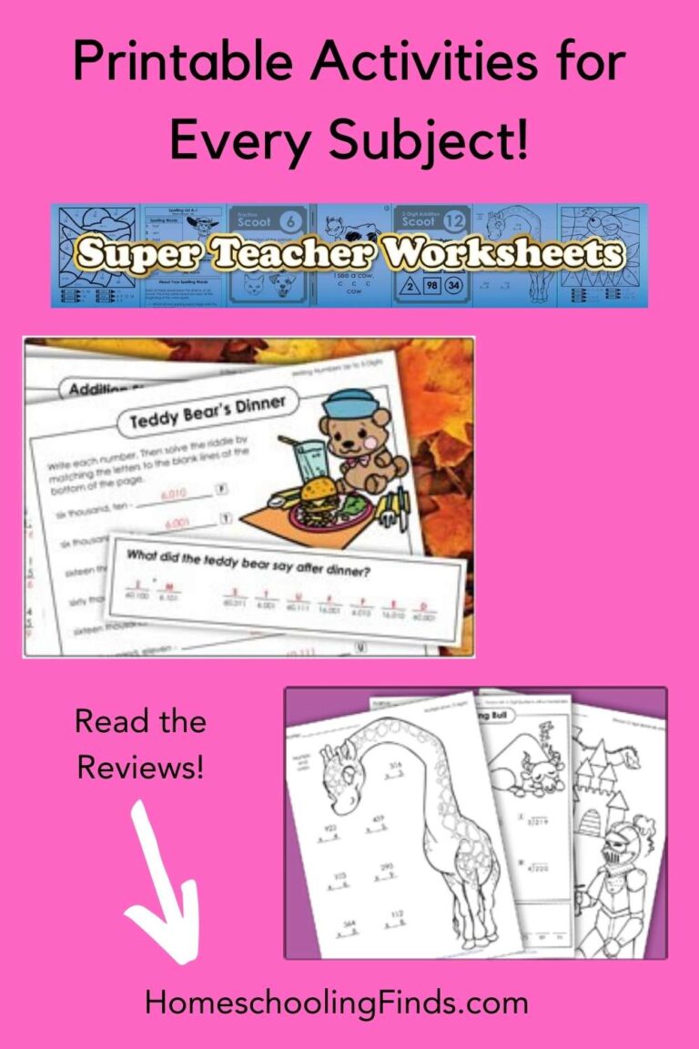 Printable Activities for Every Subject! - HomeschoolingFinds.com